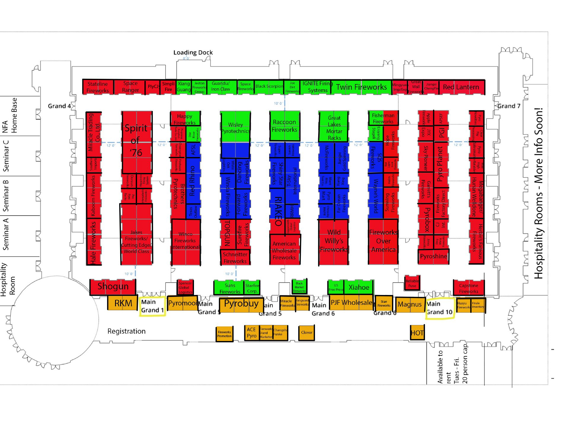 Trade Show Map/Vendor List